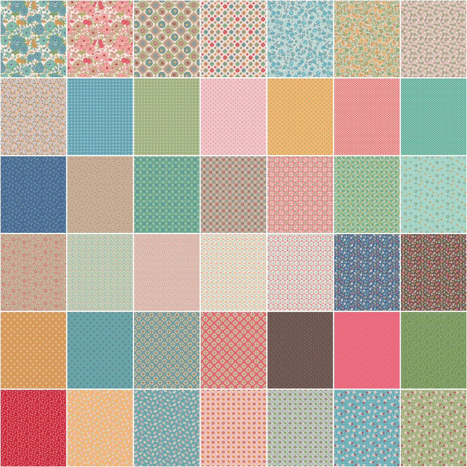 Lori Holt Mercantile 10" Stacker 42 10-inch Squares Layer Cake Riley Blake Designs 10-14380-42