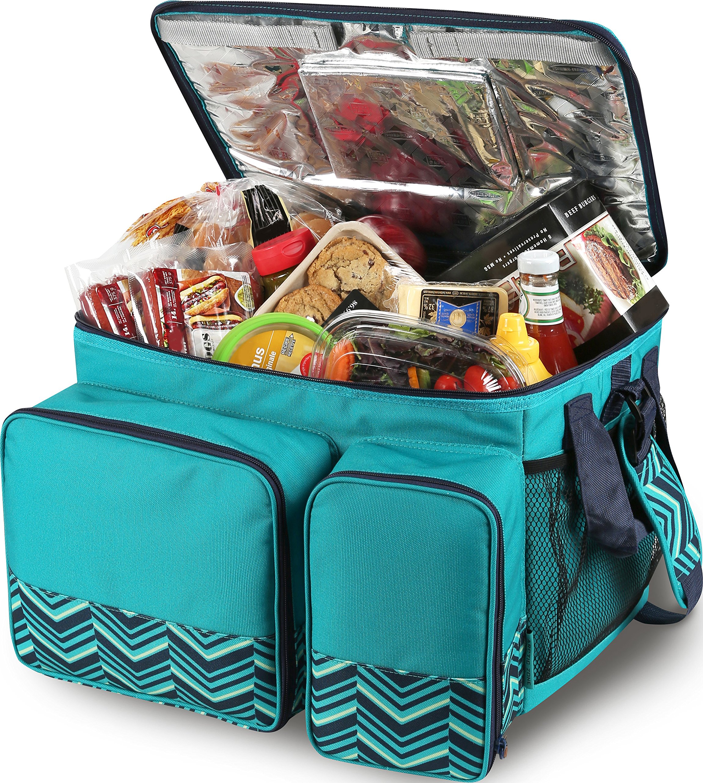 Arctic Zone Hot/Cold Insulated Collapsible Picnic Cooler and Picnic Satchel