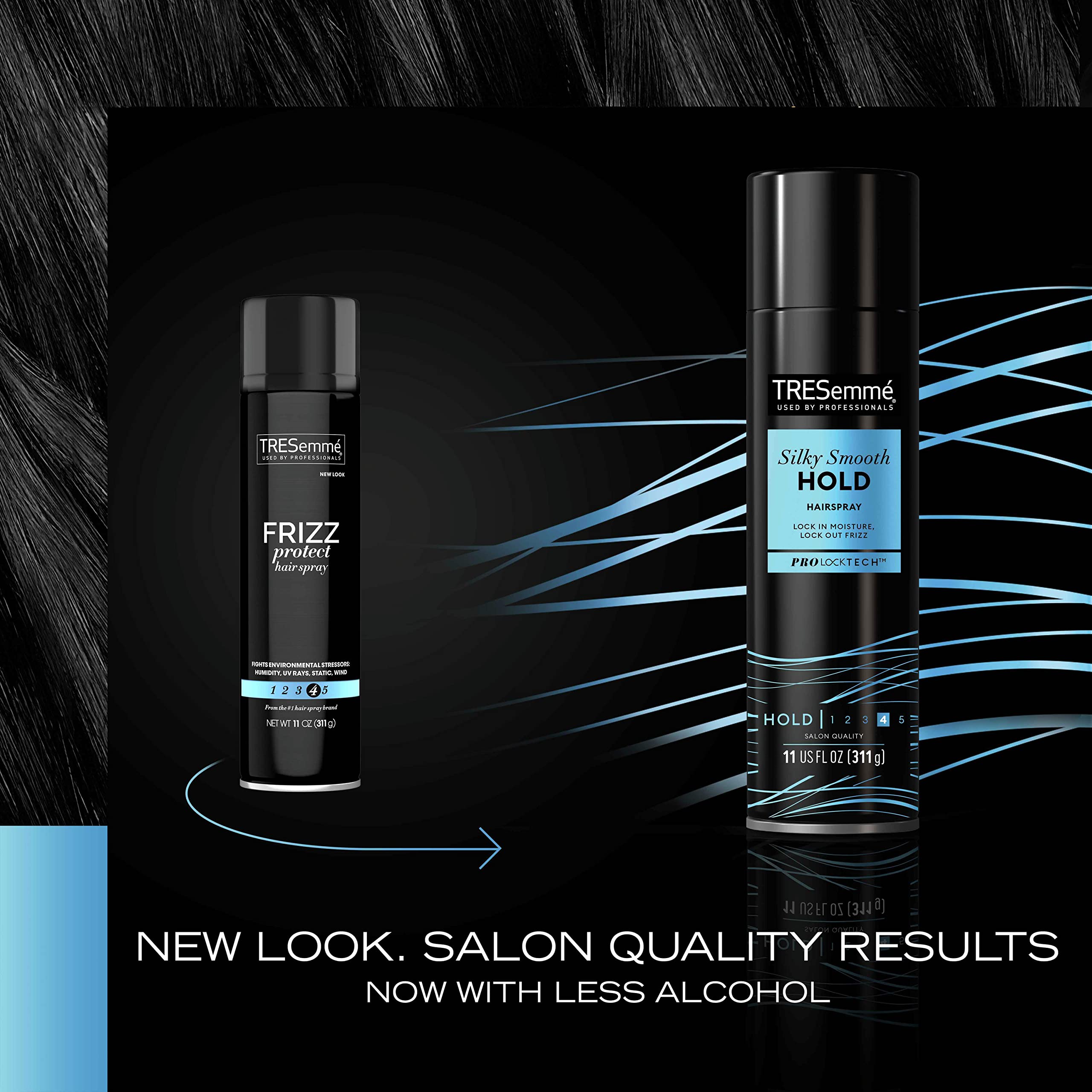 TRESemmé Silky Smooth Hold Hairspray Pack of 6 for 24-Hour Frizz Control & All-Day Humidity Resistance 11 oz