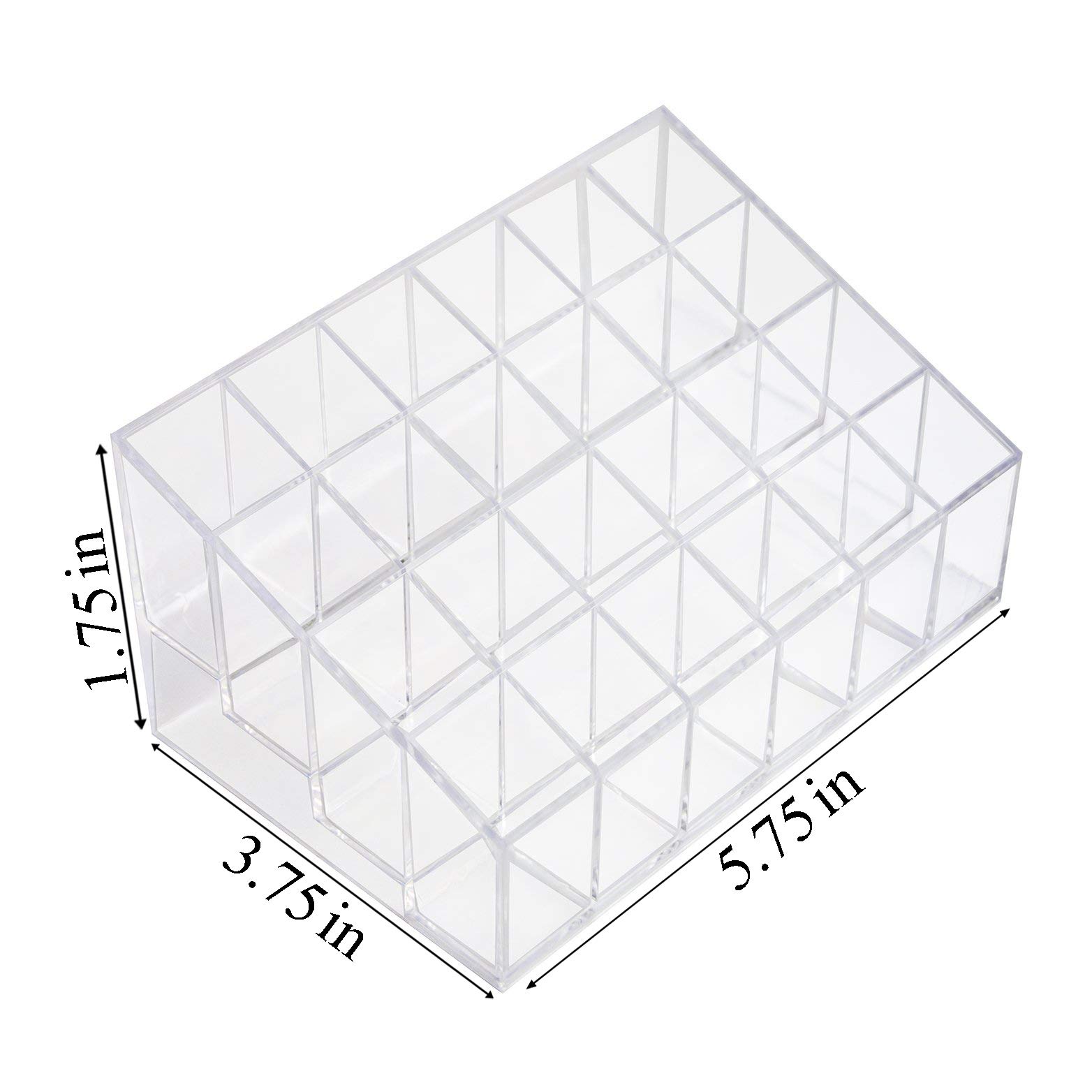 Super Z Outlet Transparent Cosmetic Makeup Organizer for Lipstick, Brushes, Bottles, and More. Clear Case Display Rack Holder