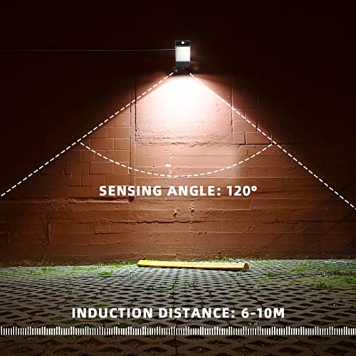 Duewot 70 LED Solar Street Lights - Motion Sensor, IP66 Waterproof, Super Bright Lighting for Gutter, Patio, Fence, Barm, Sign, Yard and Streets