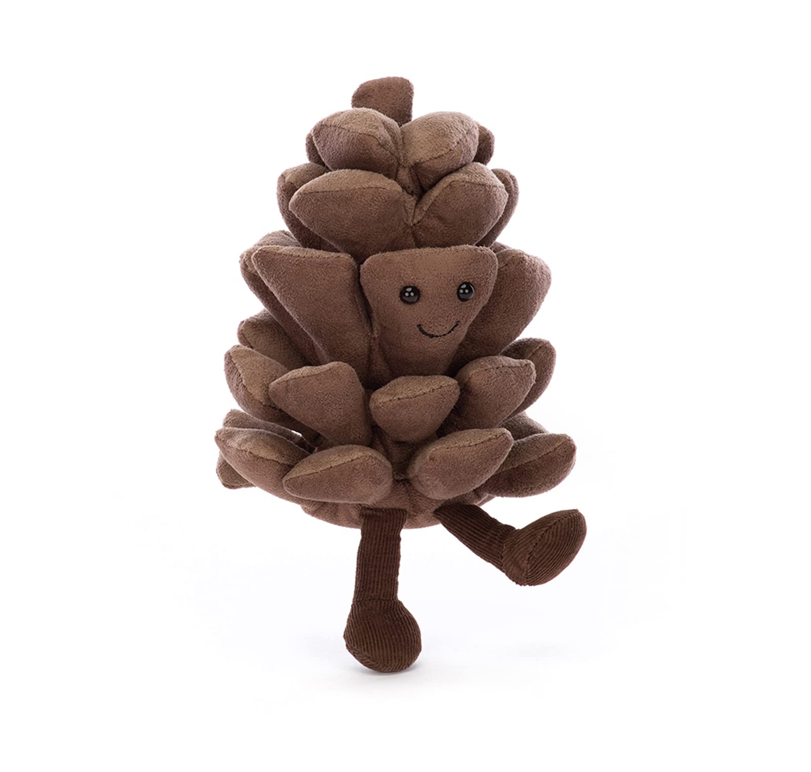 Jellycat Amuseables Pine Cone Stuffed Toy, 6 inches | Winter Plush and Décor