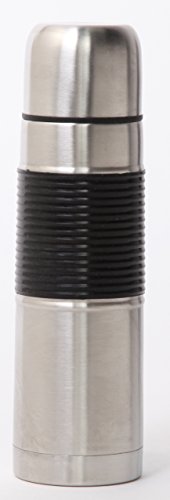 Mr Coffee Javelin 16 oz Thermal Bottle-Silicone Sleeve, 1, Brushed Stainless Steel