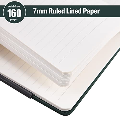 Comix Premium Lined Journal Notebooks - 160 Pages, 5.7 inches x 8 inches β Hardcover A5 Size, College Ruled, Pack of 4