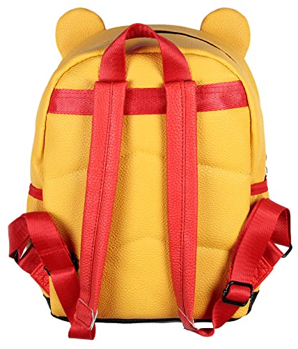 Disney Winnie The Pooh Hunny Lovin' Textured Faux Leather 3D Ears Mini Backpack
