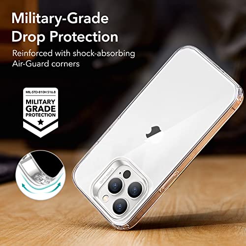 ESR Clear Case Compatible with iPhone 14 Pro Max Case, Shockproof Thin Silicone Cover, Yellowing-Resistant Slim Transparent TPU Phone Case, Project Zero Series, Clear