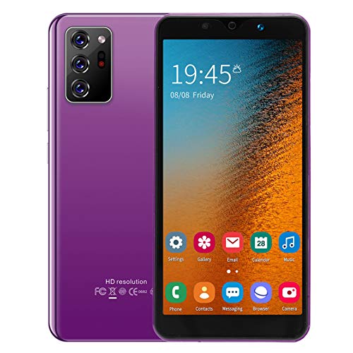 FOLOSAFENAR Smartphone,5.72 inch HD Full Screen Cellphone,face Recognition and Fingerprint Unlock Smartphone,Dual Card Dual Standby,512MB+4GB()