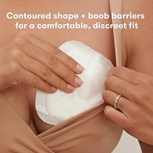 Frida Mom All-Day Dry Disposable Nursing Pads - Soft and Ultra-Absorbent Breast Pads, Breastfeeding Essentials for Moms, 60 Count
