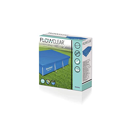 Bestway 58106 Above Ground Pool Cover, 118-inch by 79-inch, Blue