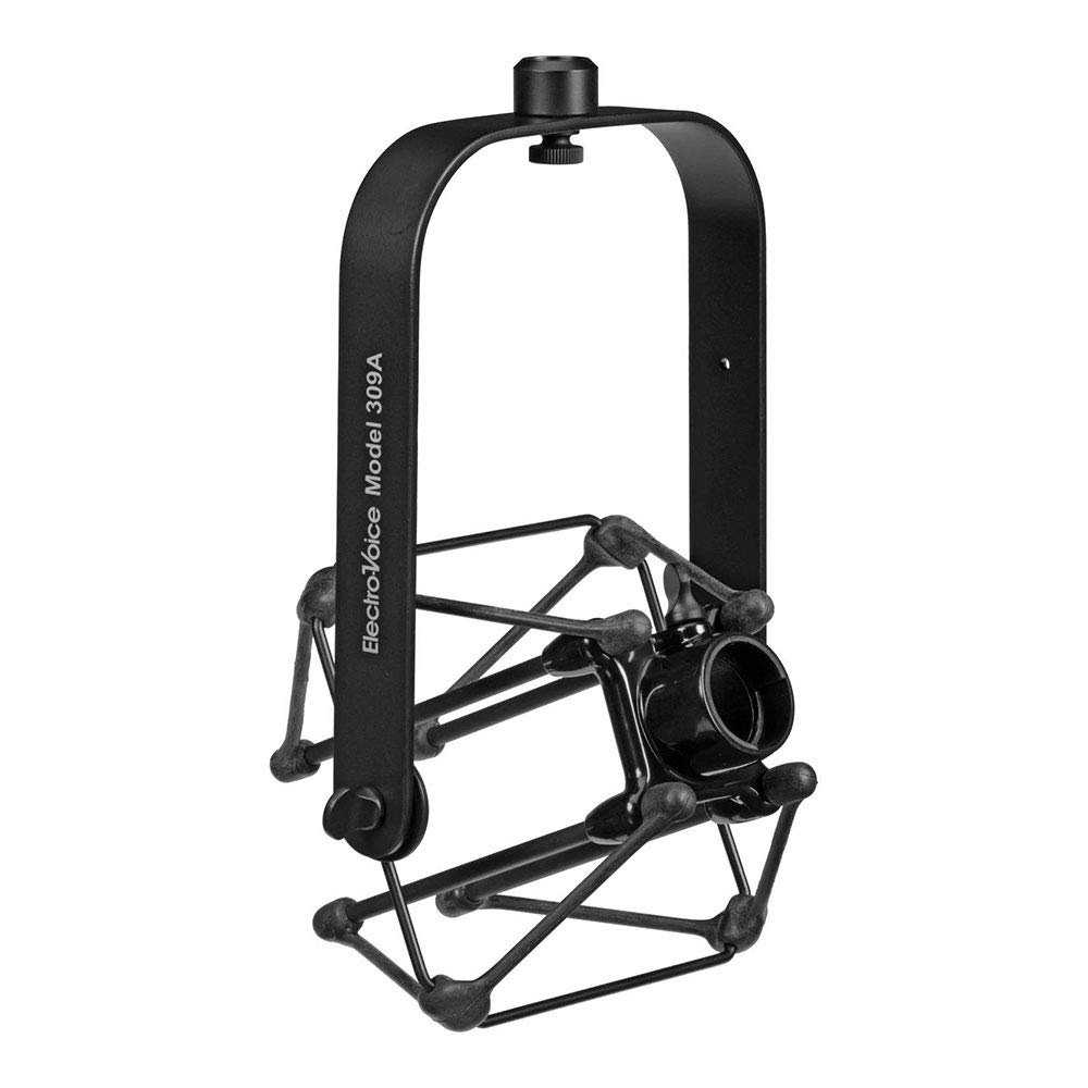 Electro-Voice RE20 Broadcast Announcer Microphone (Black) Bundle with Electro-Voice 309A Mic Shockmount