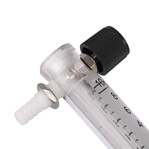 CNBTR LZQ-3 0-10 LPM Tube Type Acylic Flowmeter Gas 8mm Hose Fitting Oxygen Flowmeter Regulator Flow Meter