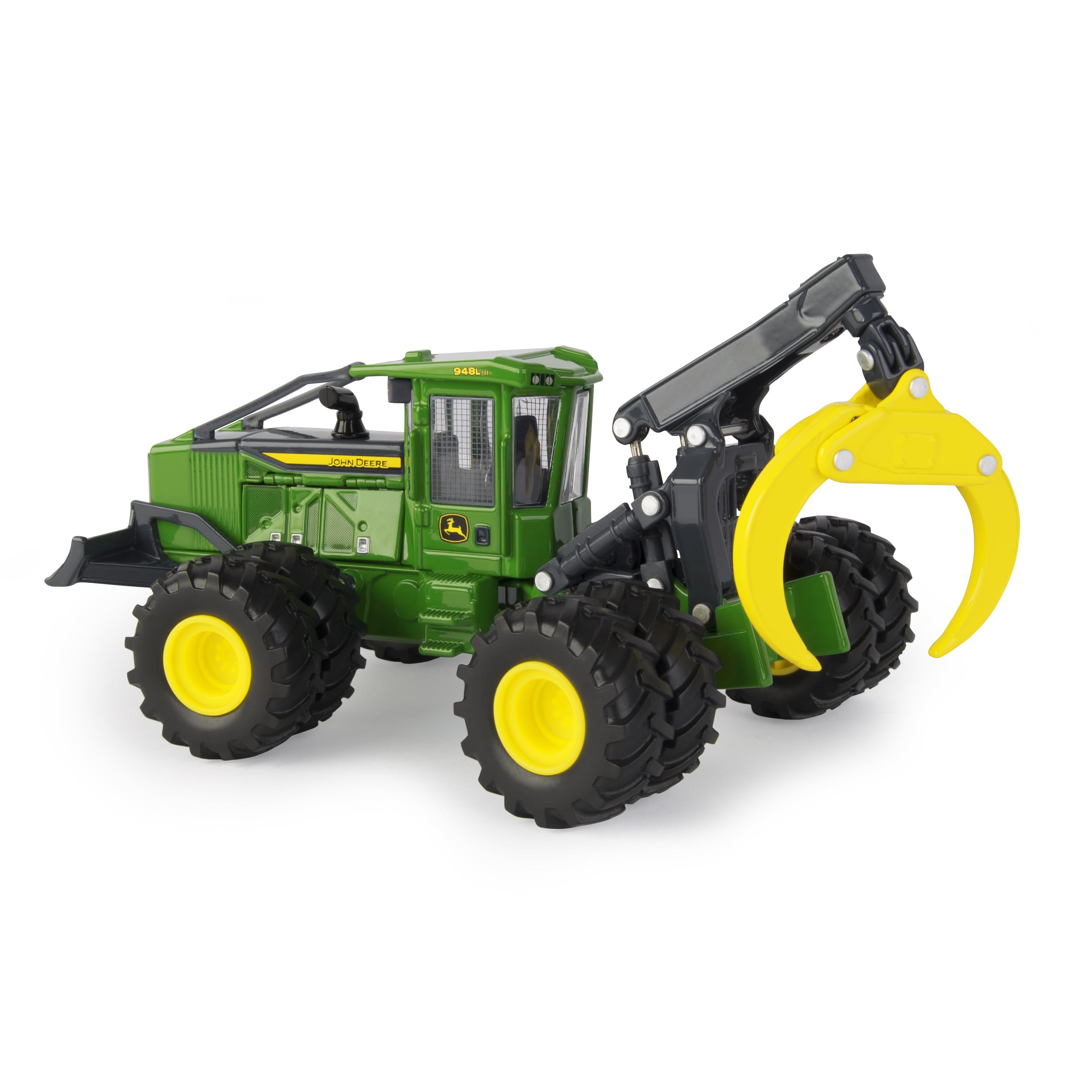John Deere 9L-II Grapple Skidder Tractor Toy in 1:50 Scale - Authentic Die-Cast Metal Replica - Collectible Farm Toys for Unisex Adults Ages 14 Years and Up