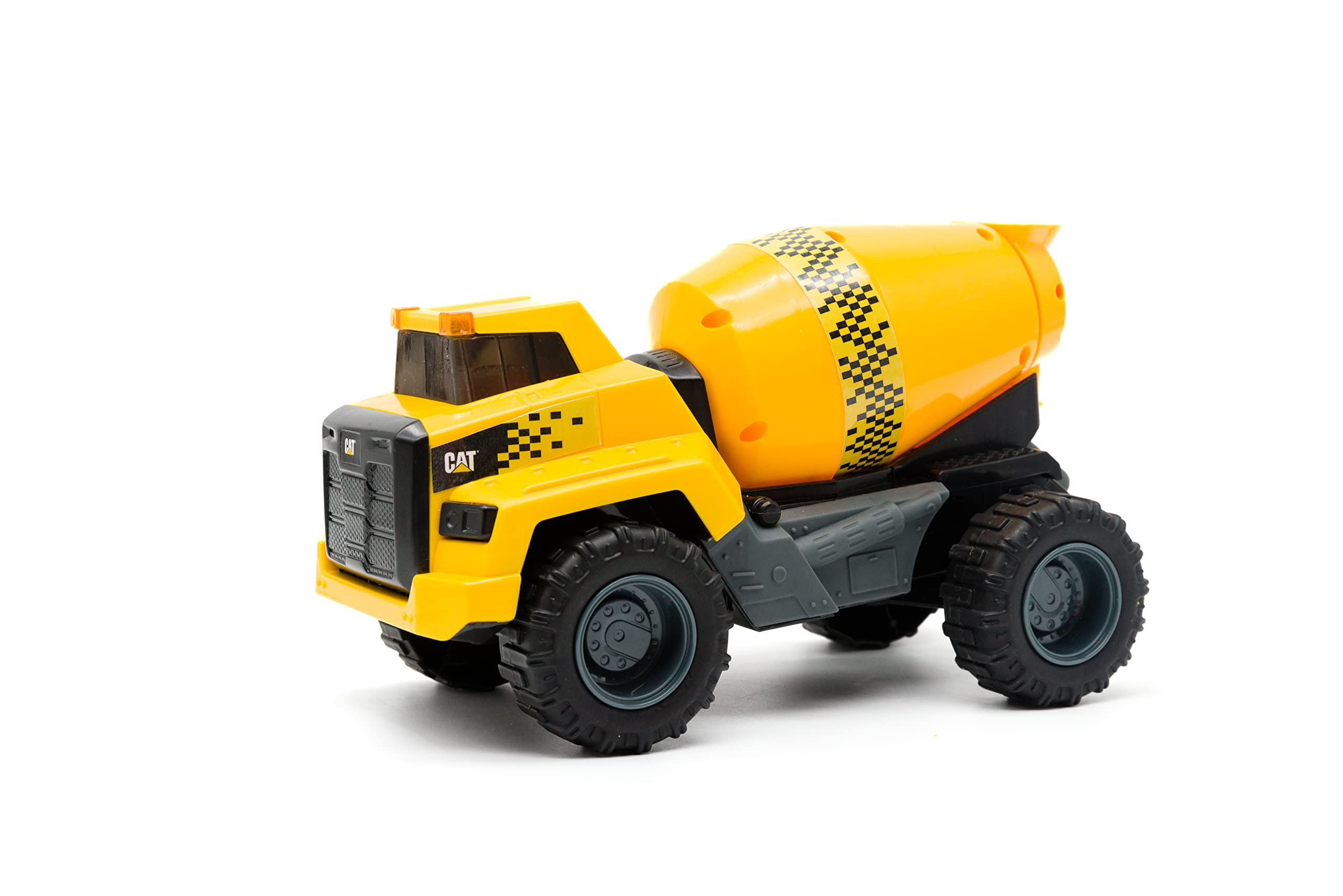 CAT Construction Toys, 11.5" Power Haulers 2.0 Cement Mixer, Realistic Lights and Sounds, Motion Drive Technology, Working Features, & Realistic Construction Experience