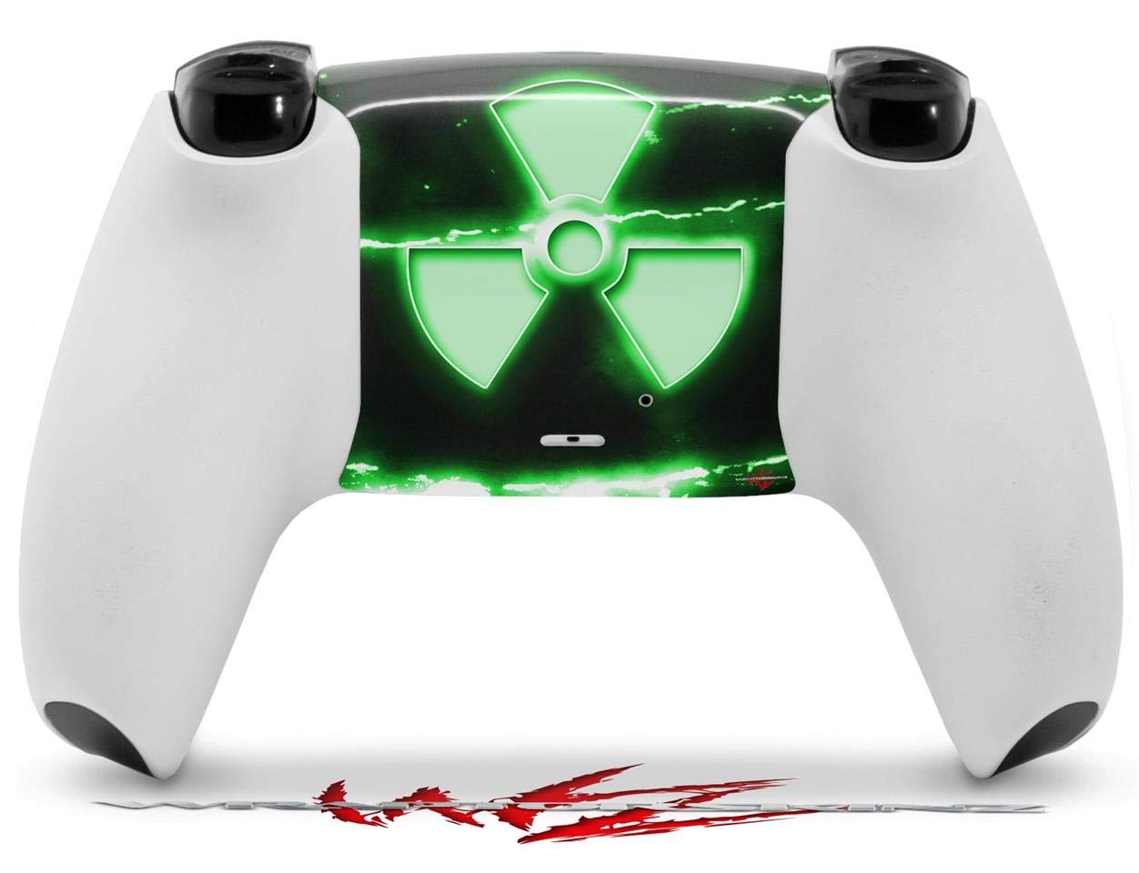 WraptorSkinz Skin Wrap compatible with Sony PS5 DualSense Controller Radioactive Green (CONTROLLER NOT INCLUDED)