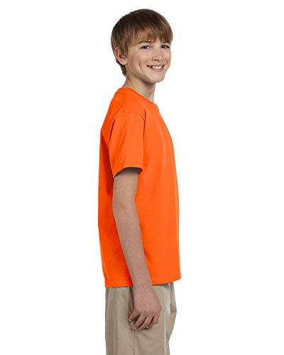 Fruit of the Loom Youth 5 oz. HD Cotton™ T-Shirt S SAFETY ORANGE