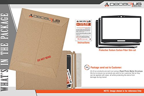 Decalrus - Protective Decal for 2019 Alienware Area-51m AWAR51M (17.3" Screen) Laptop White Carbon Fiber Skin case Cover wrap CFalienwareArea51m_17White