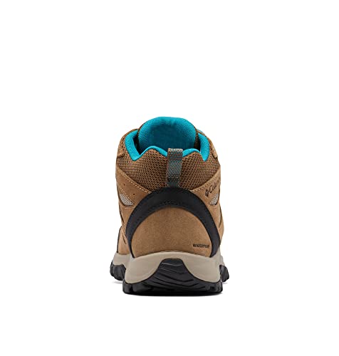 Columbia Women's Redmond III Mid Waterproof Walking Shoe Hiking, Khaki II/Sea Level, 8