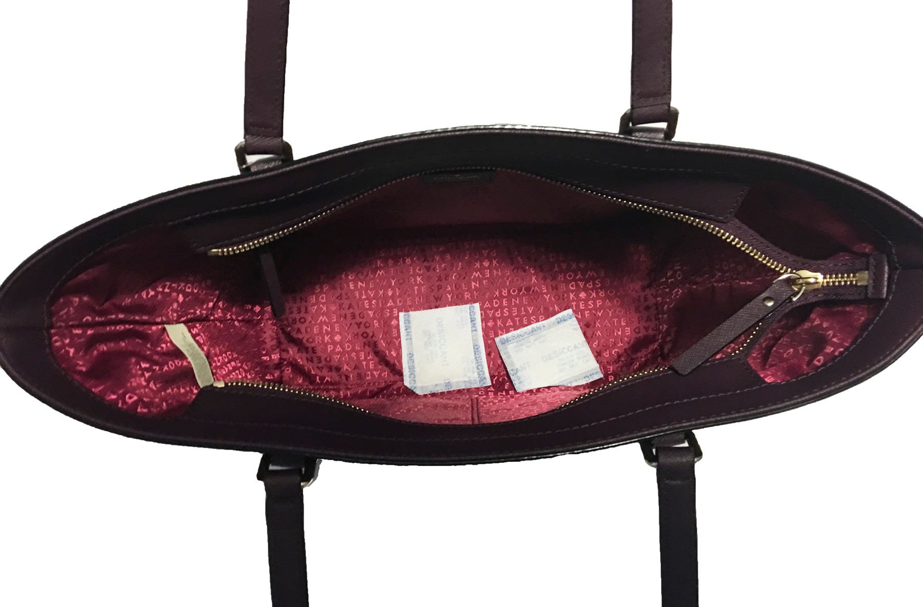 Kate Spade Laurel Way Small Dally Leather Tote Bag Mahogany Wine