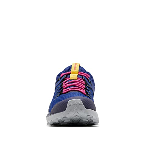 Columbia Women's Trailstorm Waterproof Hiking Shoe, Dark Sapphire/Wild Fuchsia, 7.5 M US