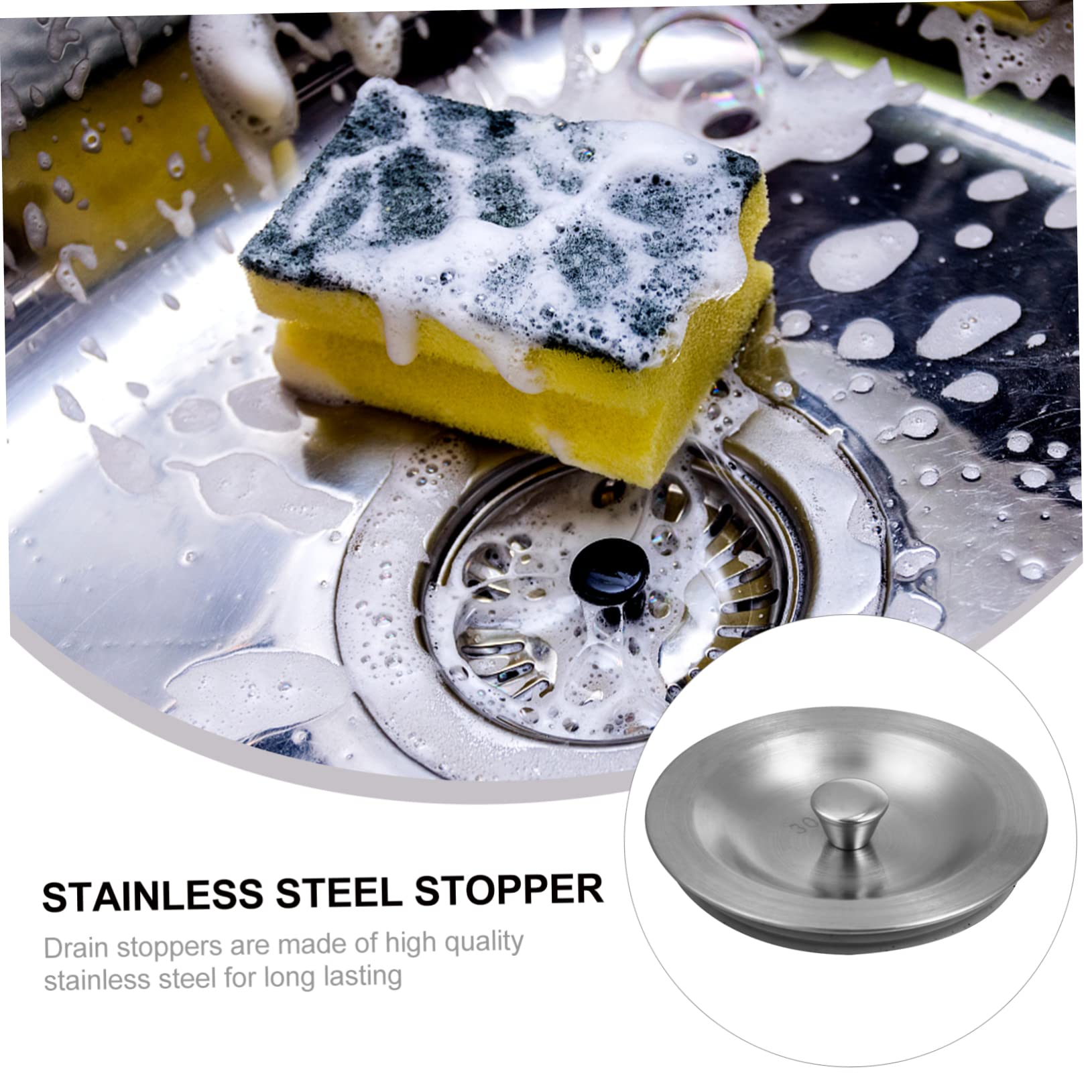 HEMOTON Drain Cover Bath Tub Drain Drain Stopper Drain Kitchen Accessory Sink Water Stopper Sink Drain Sink Cover Sink Supplies Filter