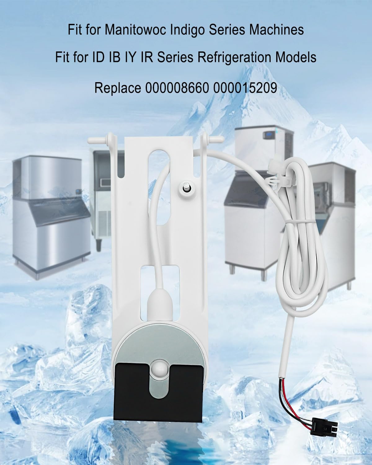 QAGGUM Ice Thickness Probe Assembly Fit for Manitowoc Indigo Series Ice Machine Replcae 000008660, Ice Thickness Control Ice Machine Parts