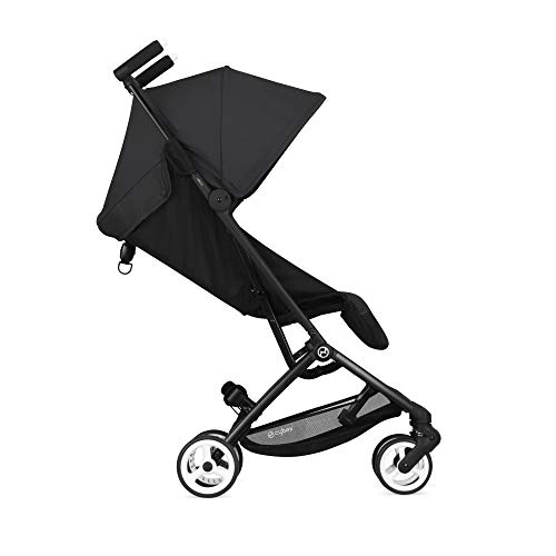 Cybex Fold Libelle Stroller UltraLightweight Small Hand Luggage Compliant Compact Stroller Fits Car Seats Sold Separately Infants 6 Months+, Deep Black