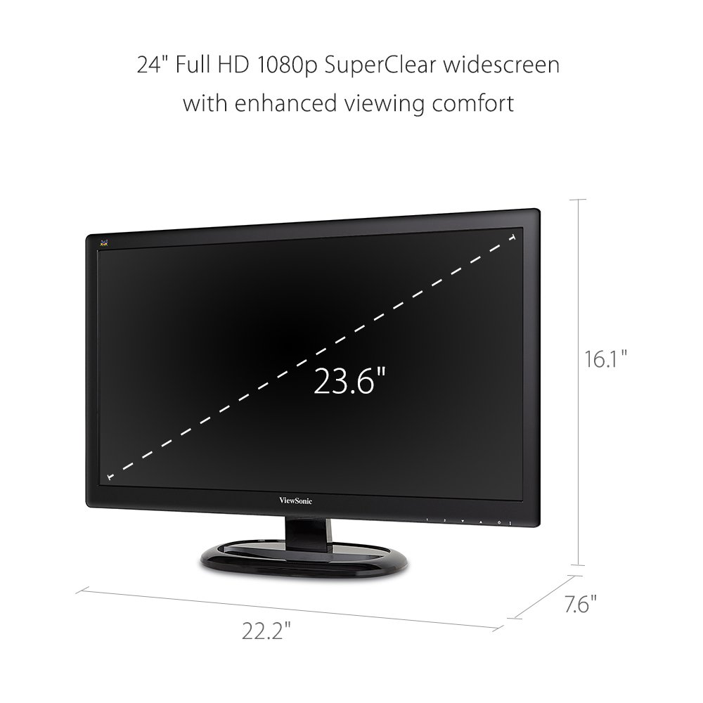 ViewSonic VA2465SMH 24" 1080p LED Monitor HDMI, VGA