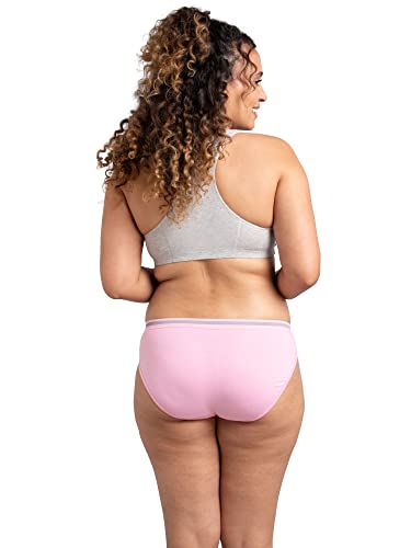 Fruit of the Loom Women’s Underwear Cotton Bikini Panty Multipack, Assorted, 6 Count (Pack of 1)