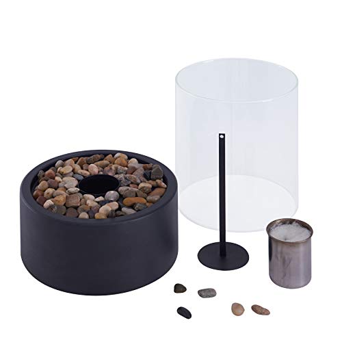 Danya B. Indoor/Outdoor Portable Tabletop Fire Pit β Clean-Burning Bio Ethanol Ventless Fireplace - Small