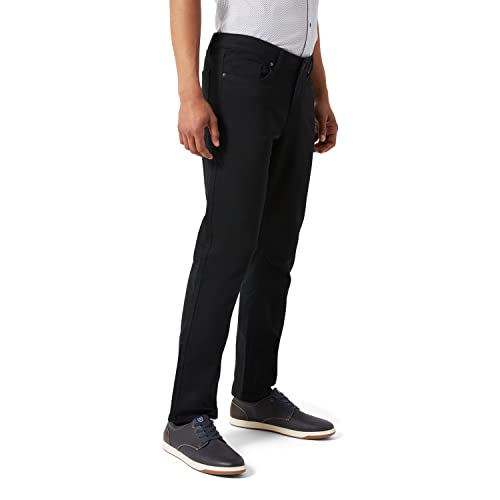 DKNY Men's Pants - 5 Pocket Pants for Men | Stretch Casual Pants for Men Slim Fit Pants - Mens Performance Pants | Comfortable Slim Fit Work Pants for Men | Stretch Cotton Travel Pants for Men Black