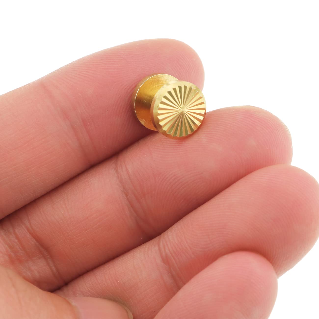 Belt Screw FMHXG 10PCS 10x4x6mm Leather Craft Brass Rivets Chicago Screws Stud Head