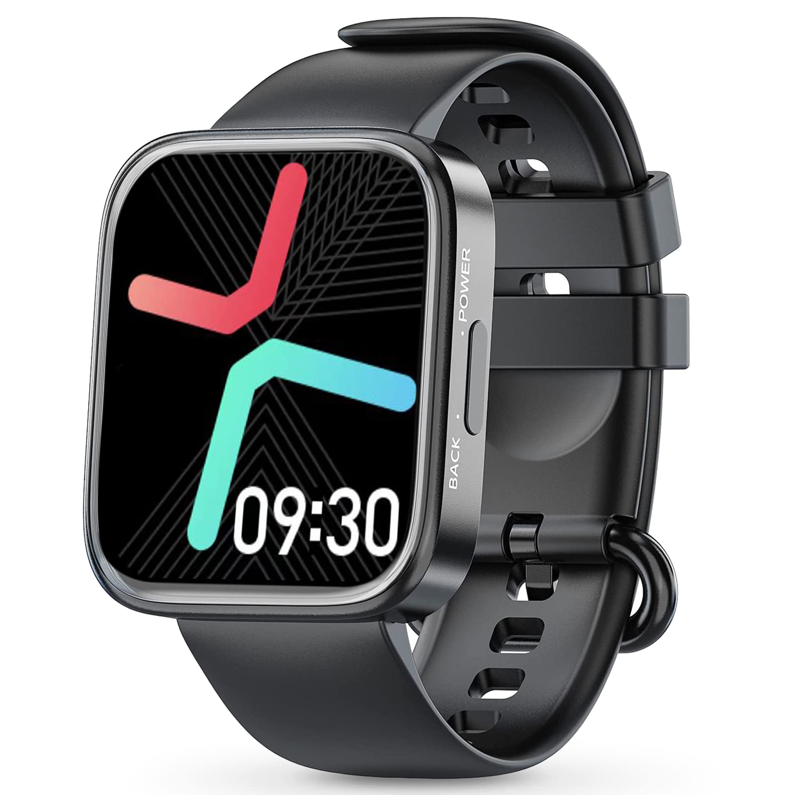 Joombonpia Smart Watch for Android Phones iPhone Compatible 1.71''Touch Screen Fitness Tracker with Heart Rate Blood Oxygen Sleep Monitor IP68 Waterproof Smart Watches for Men(Black)
