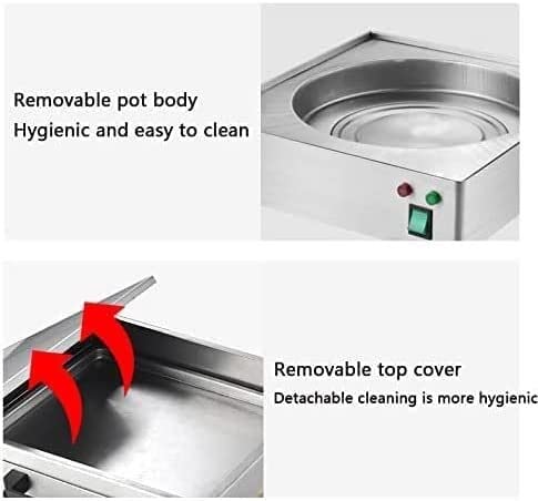 DAREV Electric Cantonese Rice Noodle Rolls Machine, 2 Layer Stainless Steel Steamed Vermicelli Roll Steamer with 3 Steameing Tray