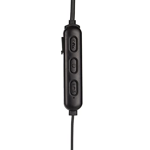 Dilwe Neckband Headphones, Headset Neck Mounted Wireless Headset Neckband Sports Headset Noise Reduction Earplugs with Microphone (Black)
