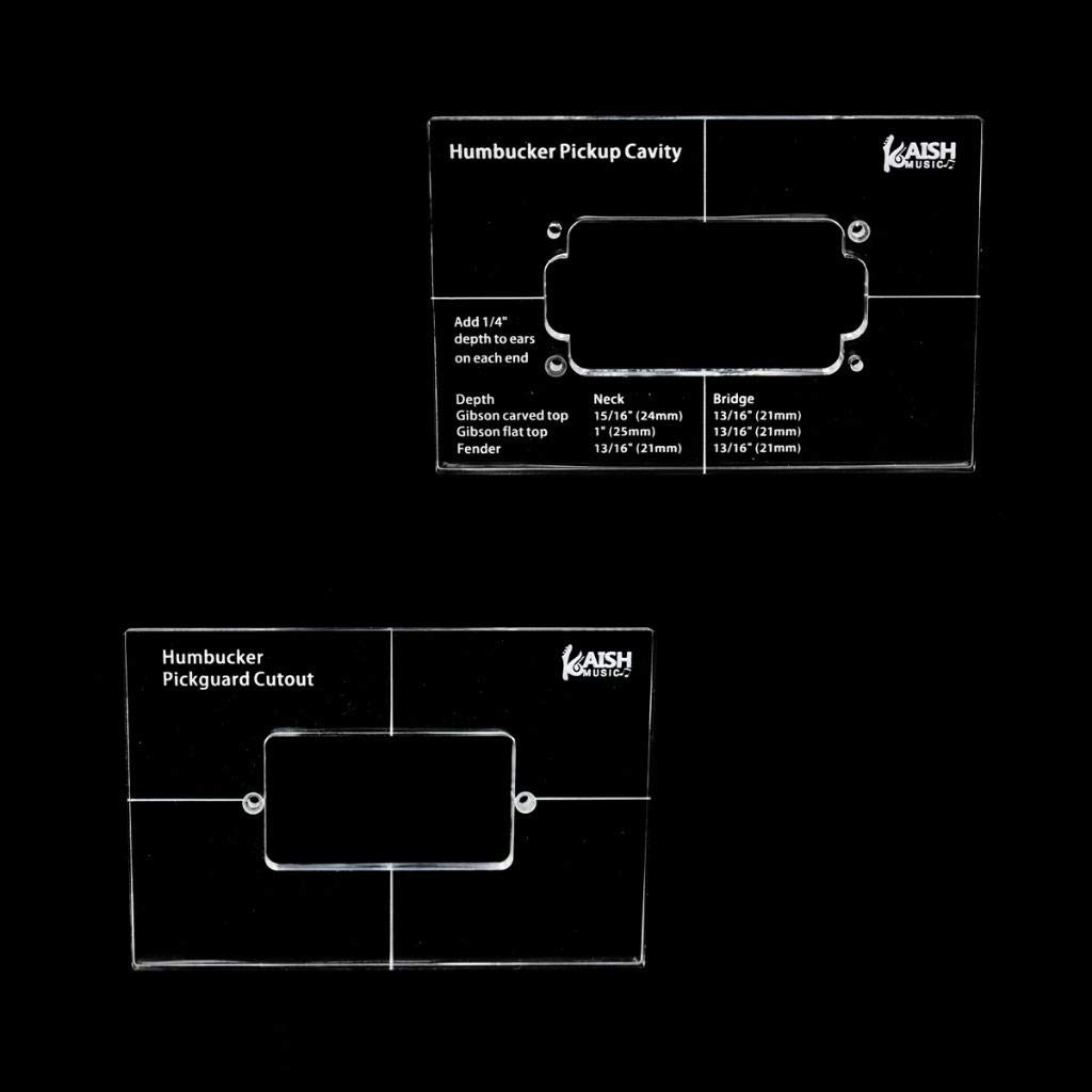 KAISH Acrylic Humbucker Pickup Routing Template Pickup Templates for Body