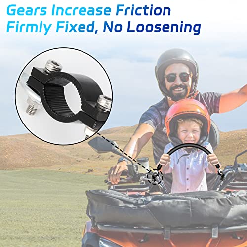 Foruly ATV Mud Strap for Handlebars, 0.75-1.37 Inch ATV Motorcycle Mud Grab Strap Compatible with Can-Am Outlander Renegade Polaris Sportsman Honda Foreman Fourtrax Rancher Snowmobile (Black)