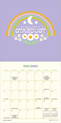 Elizabeth Olwen 2023 Wall Calendar: Have A Lovely Day | 12" x 24" Open | Amber Lotus Publishing