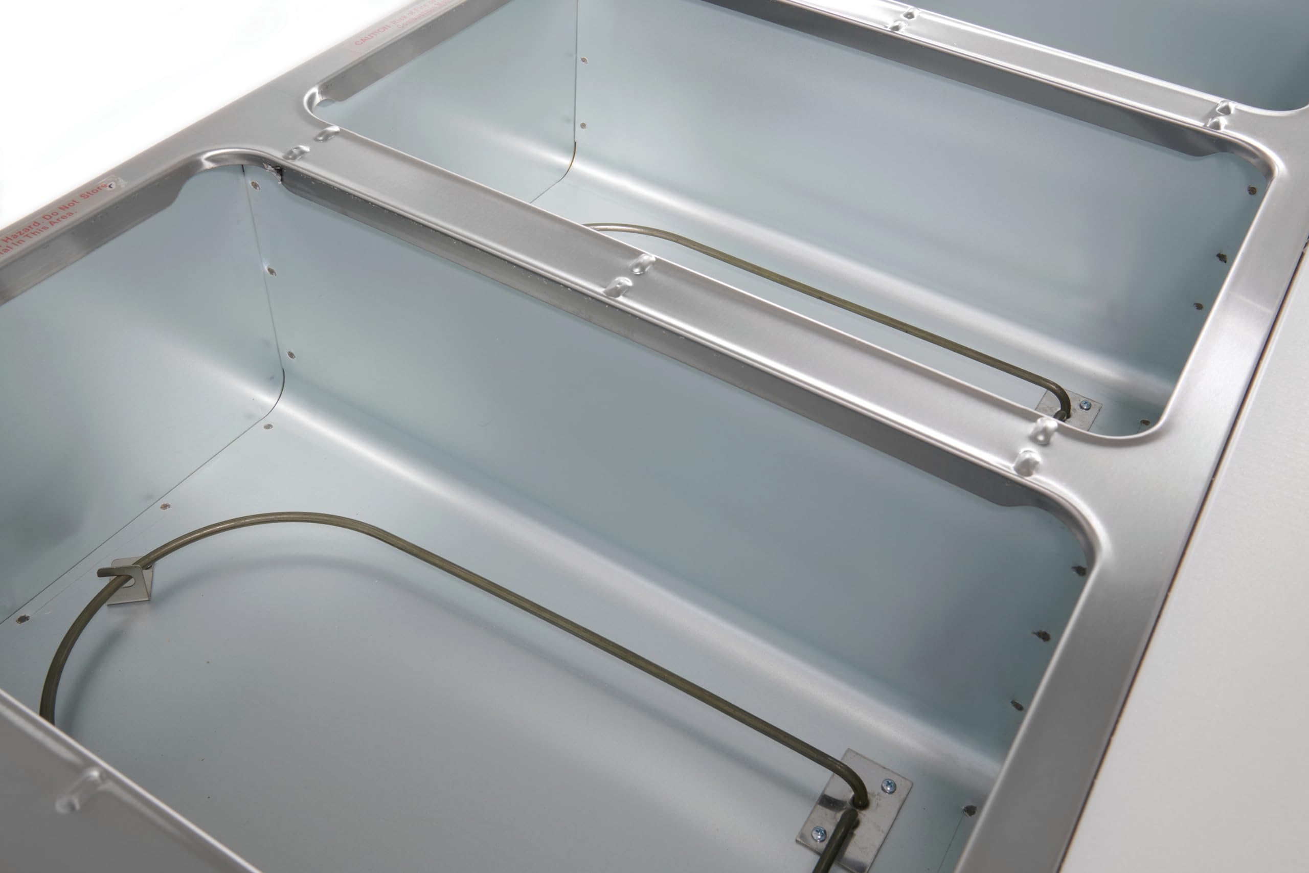 Kratos Commercial Mobile Electric Steam Table/Hot Food Table, 5 Wells, Stainless Steel, NSF 240V (28W-200)