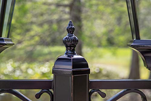 Kenroy Home 93434ORB Villa Lanterns, 2 Light Portable Post, Oil Rubbed Bronze
