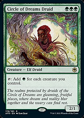 Magic: the Gathering - Circle of Dreams Druid (176) - Adventures in The Forgotten Realms
