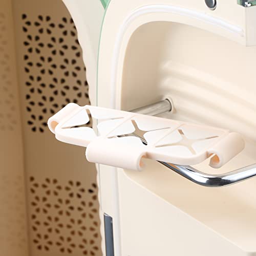 HOMCOM Portable Skincare Fridge, 12L Mini Fridge for Bedroom, Office, Dorm and Car, Thermoelectric Cooler and Warmer Refrigerator for Beauty, Makeup and Cosmetics, Green