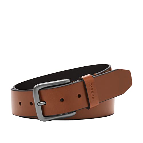 Fossil Men's Brody Leather Casual Dress Every Day Belt, Size 34, Brown