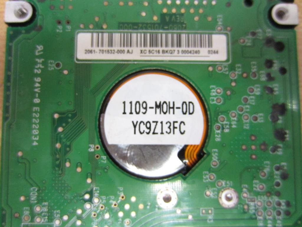 WD800BEVE-00A0HT0, DCM DBNTJHNB, Western Digital 80GB IDE 2.5 Hard Drive