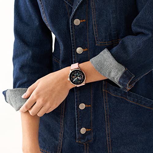 Fossil Unisex Gen 6 44mm Wellness Edition Touchscreen Silicone Smart Watch, Color: Rose Gold, Blush (Model: FTW4071V)