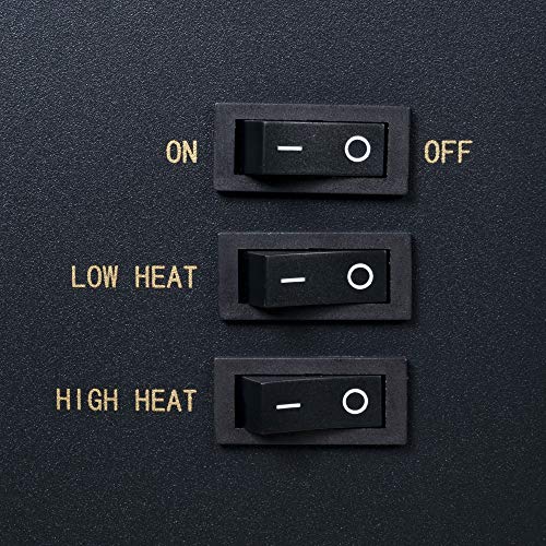 Electric Fireplace-Indoor Freestanding Space Heater with Faux Log and Flame Effect-Warm Classic Style for Bedroom, Living Room and More by Northwest