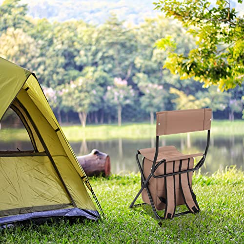Arrowhead Outdoor Multi-Function 3-in-1 Compact Camp Chair: Backpack, Stool & Insulated Cooler, w/Bottle Holder & Storage Bag, External Pockets, Backrest, Fishing, Hiking, Heavy-Duty, USA-Based