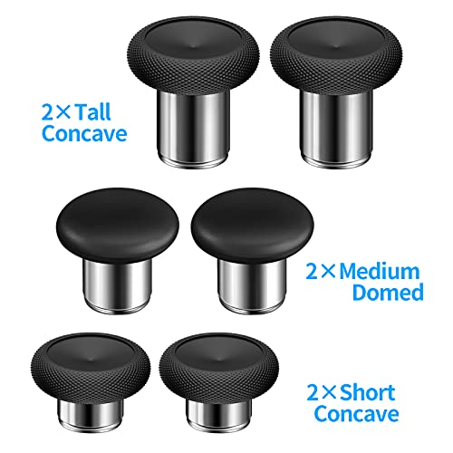 Elite Controller Thumbsticks Replacement โ 6 in 1 Original Swap Magnetic Analog Thumb Sticks Set Joystick Parts Repair Accessories Kit for Xbox One Elite Controller Series 1 (Model 1698)