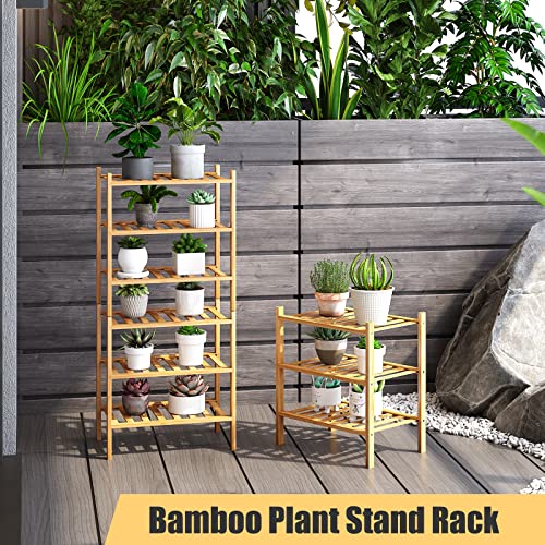 Furshus 3-Tier Small Shoe Rack for Entryway, Stackable | Heavy Duty | Multi-Function, Bamboo Free Standing Shoe Racks for Bedroom Hallway Closet