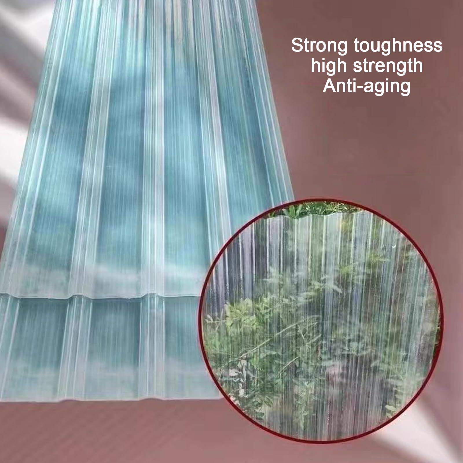 Corrugated Roof Cladding Panel,3/5/7/8/11/12/18 Pcs Fiberglass Daylighting Panels,Roofing Sheet,Sun Protection Heat-Insulating Panels,for Greenhouse Canopy Carport (35x71in,3 pcs)