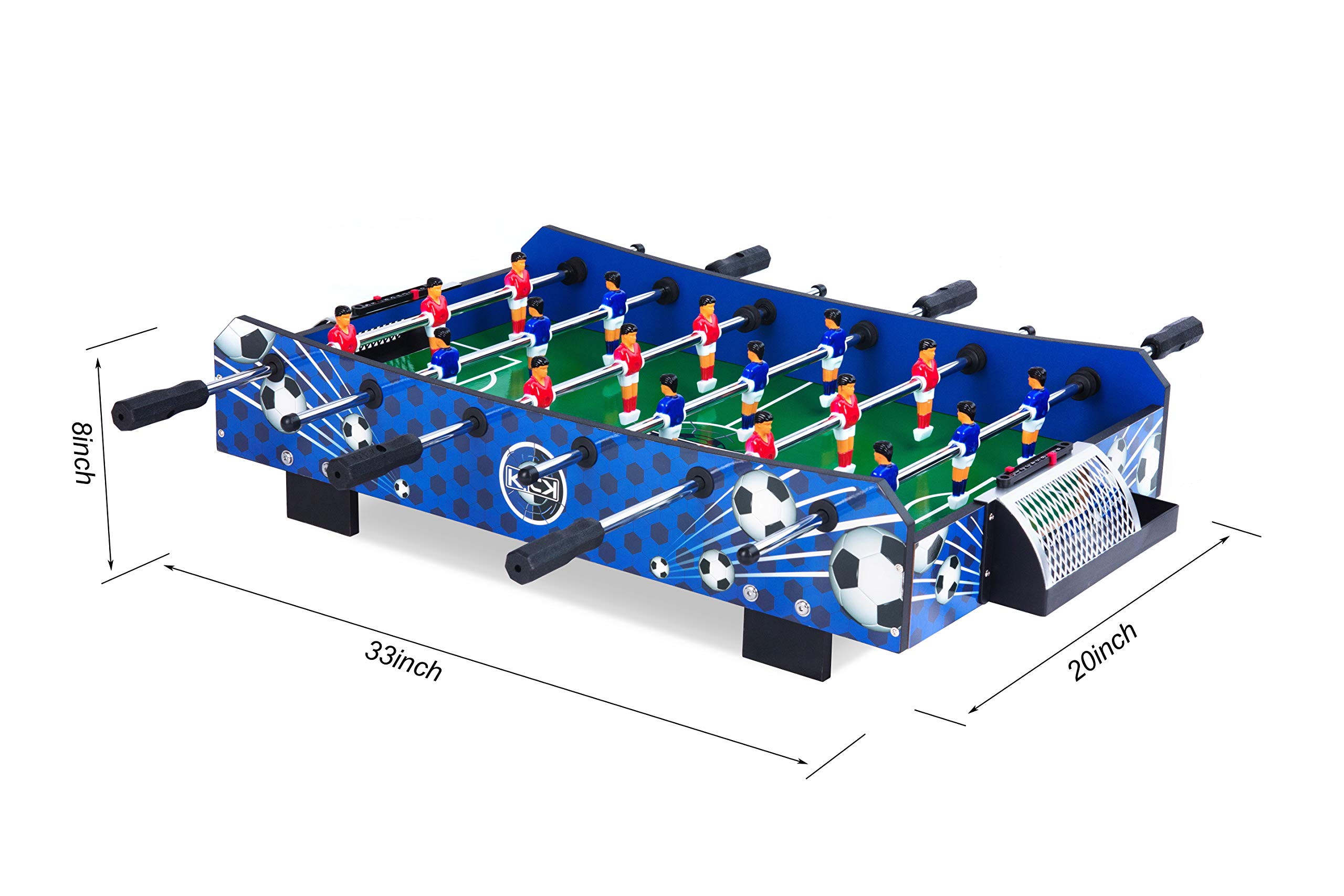 KICK Squire 33" Compact Mini Tabletop Foosball Table
